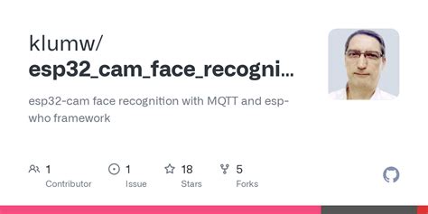 GitHub Klumw Esp Cam Face Recognition Esp Cam Face Recognition With MQTT And Esp Who