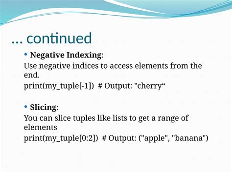 Tuples In Python Object Oriented Programmingpptx Programming Languages Computing