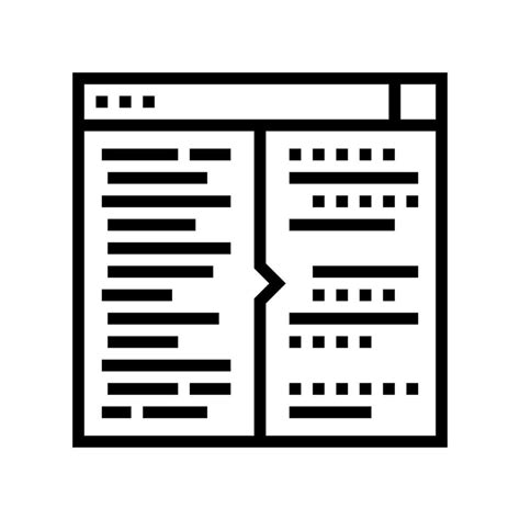 Code Testing Line Icon Vector Illustration Vector Art At Vecteezy