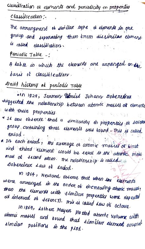 Solution Periodic Classification Notes Studypool