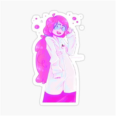 Princess Bubblegum Lab Coat Sticker For Sale By Ebony Rose Redbubble
