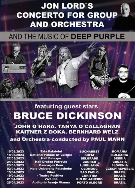 Bruce Dickinson Dolazi U Zagreb Izvesti Deep Purple Repertoar S Jon