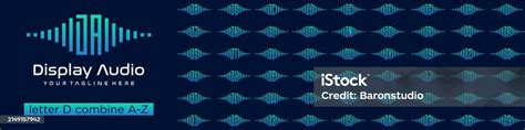A에서 Z까지의 문자 D와 1에서 9까지의 숫자가 결합된 요소 오디오 집합입니다 벡터 일러스트 레이 션 Dj에 대한 스톡 벡터
