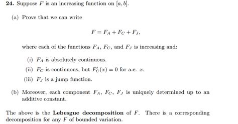 Solved Suppose F Is An Increasing Function On A B A Chegg Com