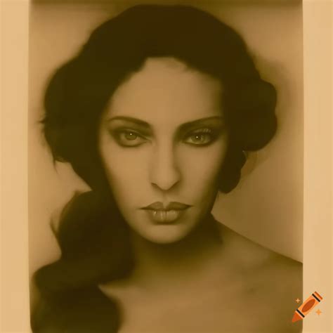 Surreal Photograph Of A Woman With Solarized Colors