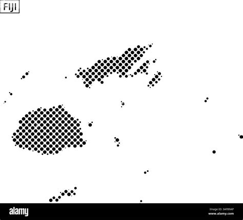 Detailed Representation Of Fiji Highlighting Its Islands And