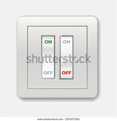 Realistic Toggle Switch On Off Control Stock Vector Royalty Free 2291073361 Shutterstock