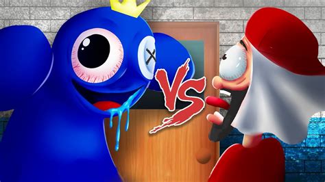 Azul Babão do Roblox Rainbow Friends Vs Mussa Batalha Games