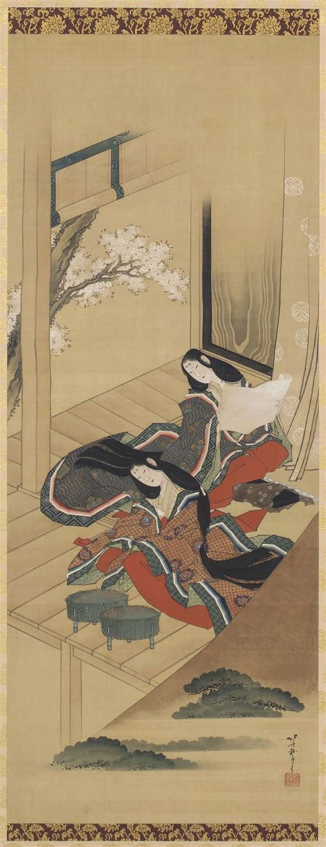 Ukiyo E Of 2 Women Dressed In Junihitoe Japanese Art Prints Japanese