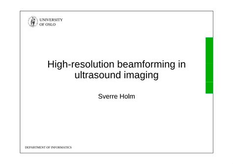 Pdf High Resolution Beamforming Inresolution Beamforming In
