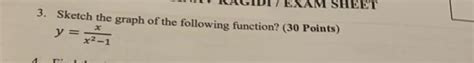 Solved 3 Sketch The Graph Of The Following Function 30