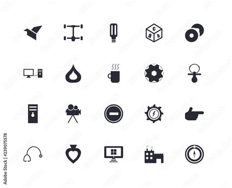 20 Icons Related To Car Wit Chassis Factory Building Cd Record Ace