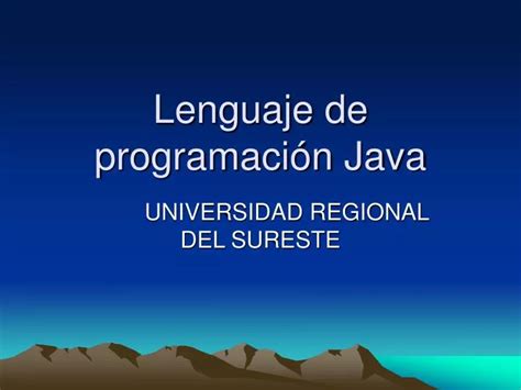PPT Lenguaje de programación Java PowerPoint Presentation free