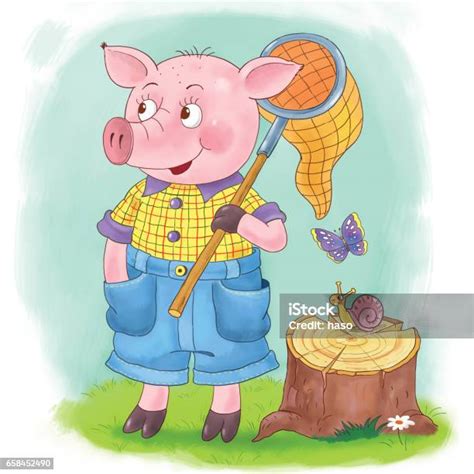 3 마리의 작은 돼지 동화 색칠 페이지입니다 귀 엽 고 재미 있는 만화 캐릭터 동화에 대한 스톡 벡터 아트 및 기타 이미지 동화 0명 귀여운 Istock