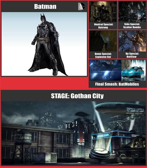 Batman Ssb Moveset By Danilo11 On Deviantart