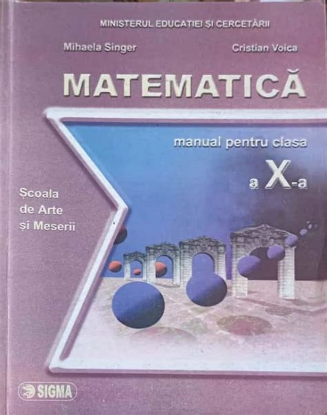 MATEMATICA MANUAL PENTRU CLASA A X A MIHAELA SINGER CRISTIAN VOICA