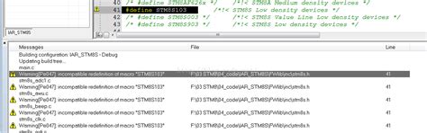 Iar创建stm8s103库函数模板问题warning Pe047 Incompatible Redefinition Of Macro