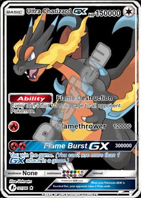 Ultra Charizard Gx Gmax Vmax Gigantamax Ex Pokemon Card Etsy Fake