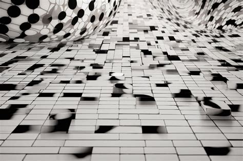 Premium Ai Image Patterned Abstract Grid Background Illustrated With