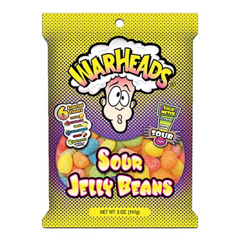 Warheads Sour Jelly Beans 141 G Candy Store