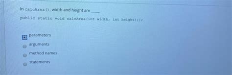 Solved In Calcarea Width And Height Are Public Static
