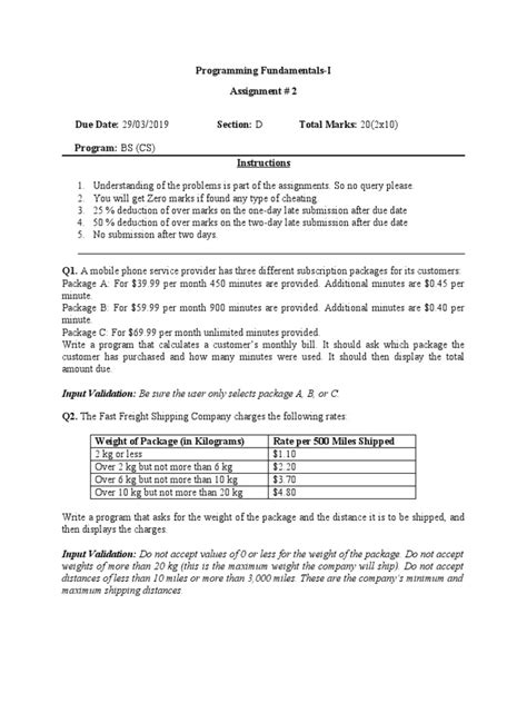 Assignment 2 Question Pf1 Pdf