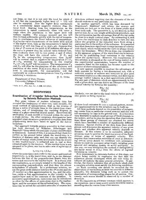 Pdf Examination Of Irregular Sub Surface Structures By Seismic Refraction Methods Dokumentips