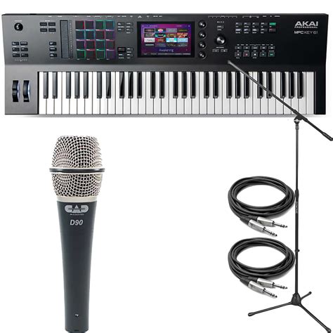 Akai MPC Key 61 Synthesizer Keyboard CAD D90 Dynamic Reverb