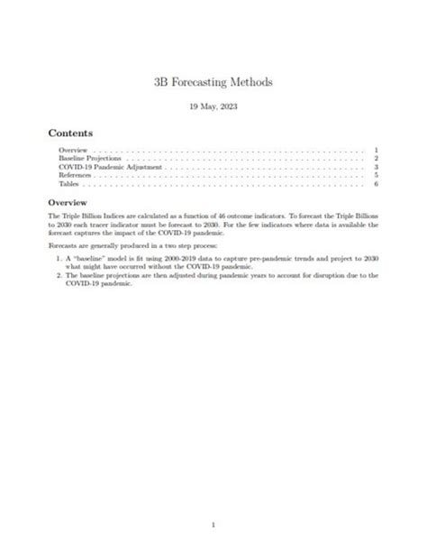 3b Forecasting Methods