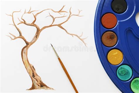 Cómo Pintar Un árbol Con Acuarelas Paso Dos Agregar Más Detalles Al