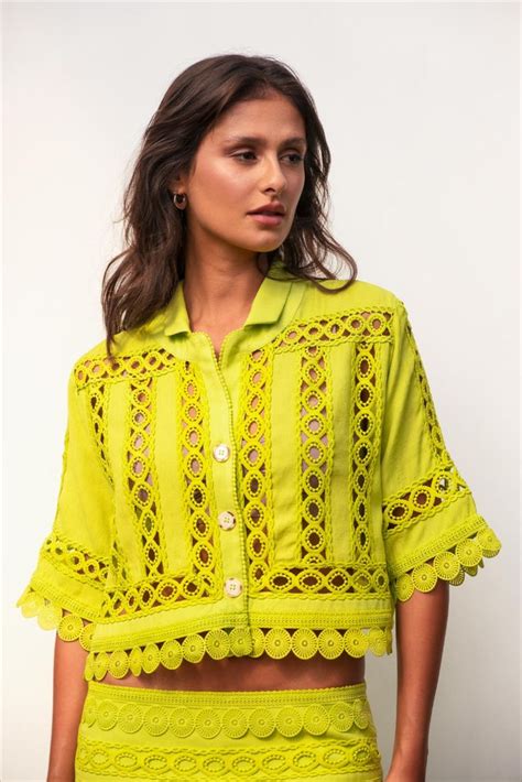 Camisa Rendas Acalanto Roupas De Crochê Camisa Blusas Sociais