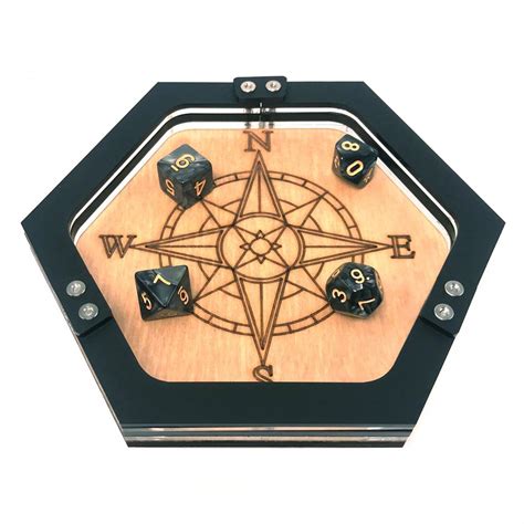 Compass Hexagon Dice Tray Eventeny