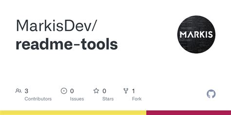 github markisdev readme tools