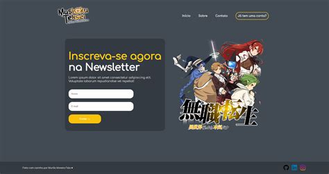 Github Murillom Mushoku Landing Page Landing Page Simples Feita Pra