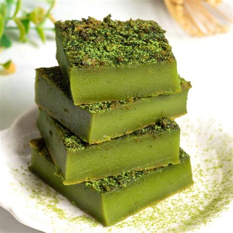 Matcha Butter Mochi Recipe Green Tea Mochi Cake Sugaryums