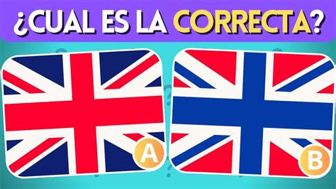 Adivina la Bandera Correcta Quiz de 50 Banderas de Países Niveles