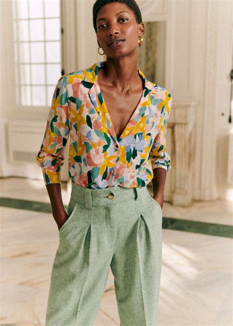 Florence Shirt Rosewood Silk Sézane