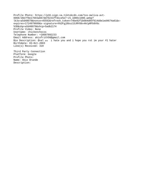 Profile Info Pdf