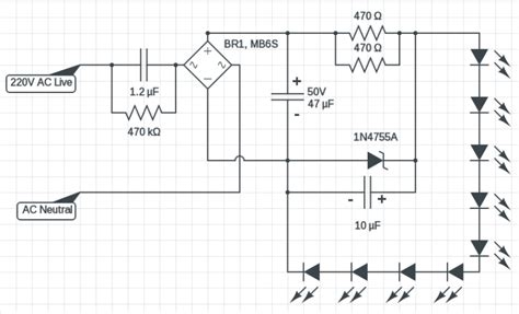 V Led Circuit Ac Mains Powered Led Driver Artofit