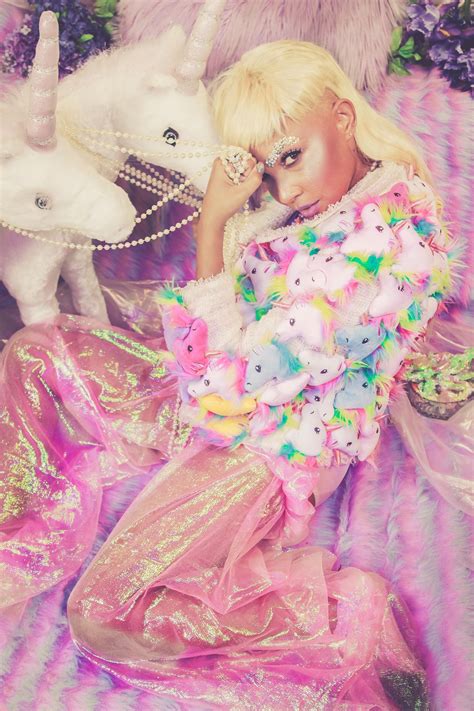 Galore Magazine Floral Unicorn Editorial Outfit Designed By NyLaurent Visual Design Agency