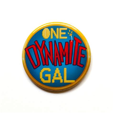 Wreck It Ralph Button One Dynamite Gal 2 Pinback By Pepperspins