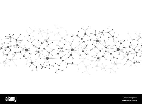 Modern Structure Molecule Dna Atom Molecule And Communication Background For Medicine Science