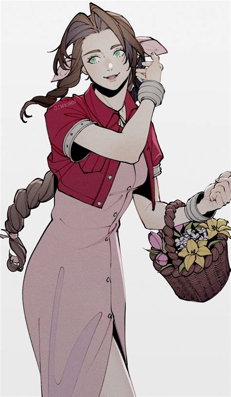 Aerith Gainsborough Final Fantasy And 2 More Drawn By Oimooimkimn