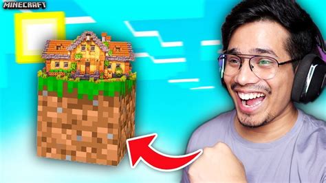 My First House In One Block Minecraft Ep3 Youtube