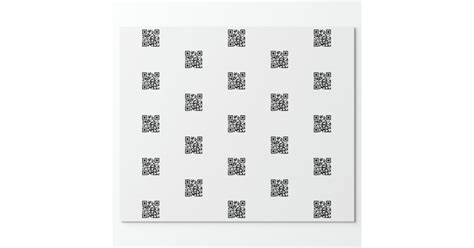 Upload Your Own Qr Code Simple Repeating Pattern Wrapping Paper Zazzle
