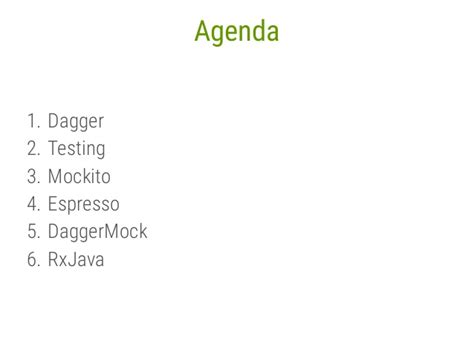 Testing Android Apps Based On Dagger And Rxjava