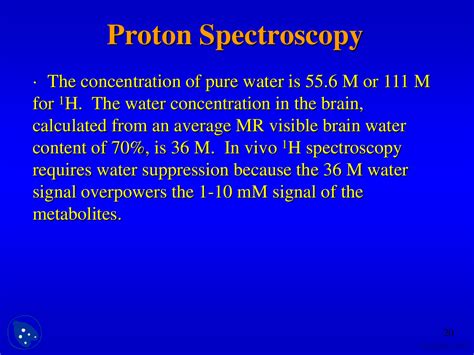 Magnetic Resonance Spectroscopy2 Magnetic Resonance Imaging Lecture