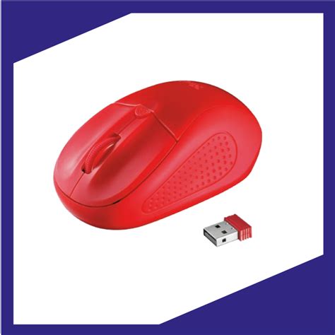 Mouse Inalambrico Trust Primo Rojo