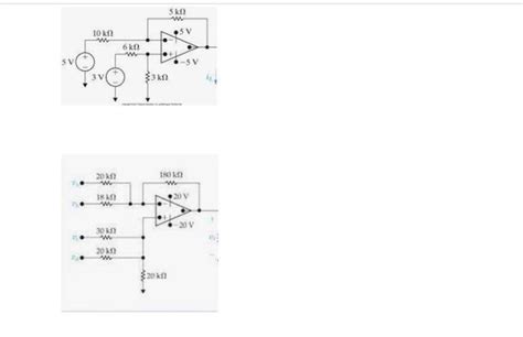 Solved Calculate The Vout For The Opamp Circuits Given Chegg