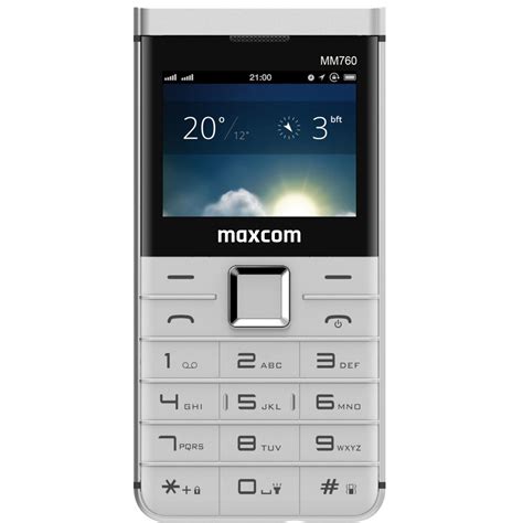 Telefon Mobil Dual Sim Maxcom Comfort Mm760 White World Comm The